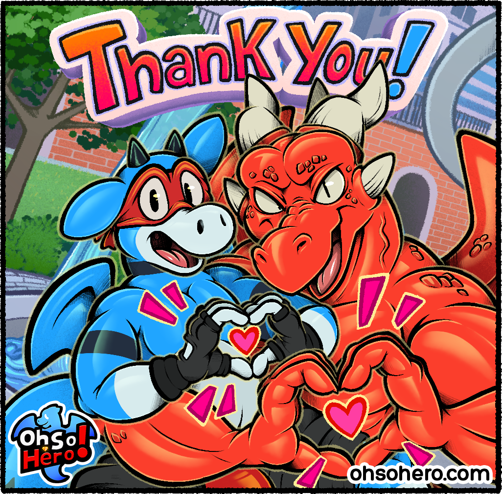 Thank You! - Oh So Hero! by Full Frontal Frog