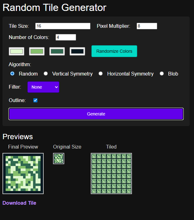 Random Tile Generator 0.4 by Niobium Face