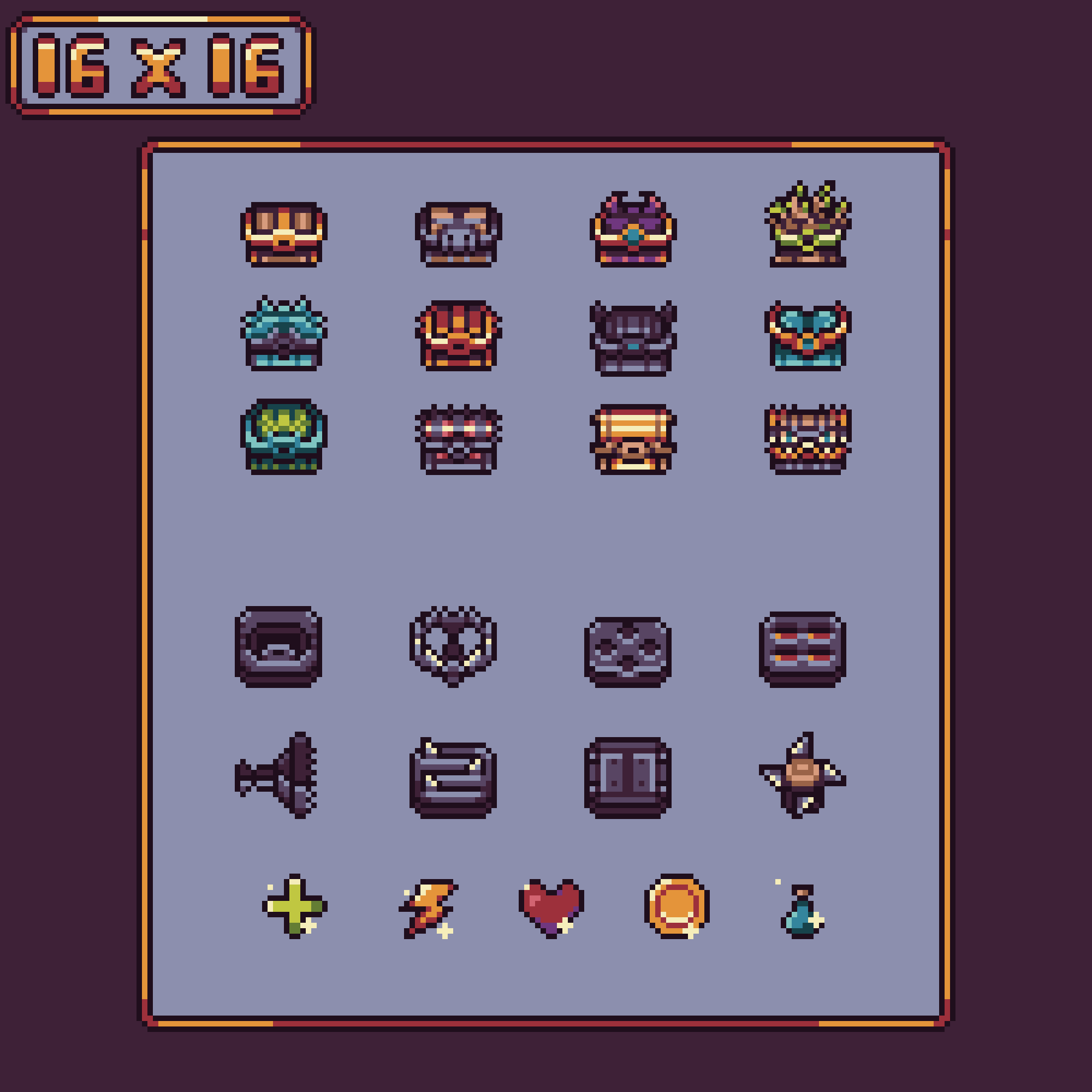 12 Animation Chest + 8 Trap Animation + Bonus 5 Shining Icon by Pixel ...