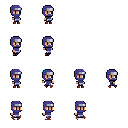 Ninja Platformer Animated Character (64x64) by theo8bit