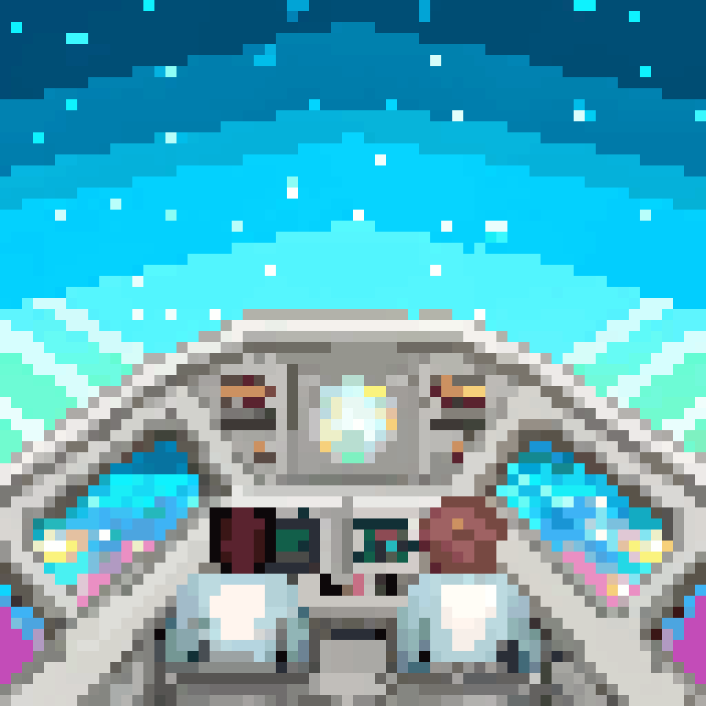 80s spaceship journey by madmakingmistery