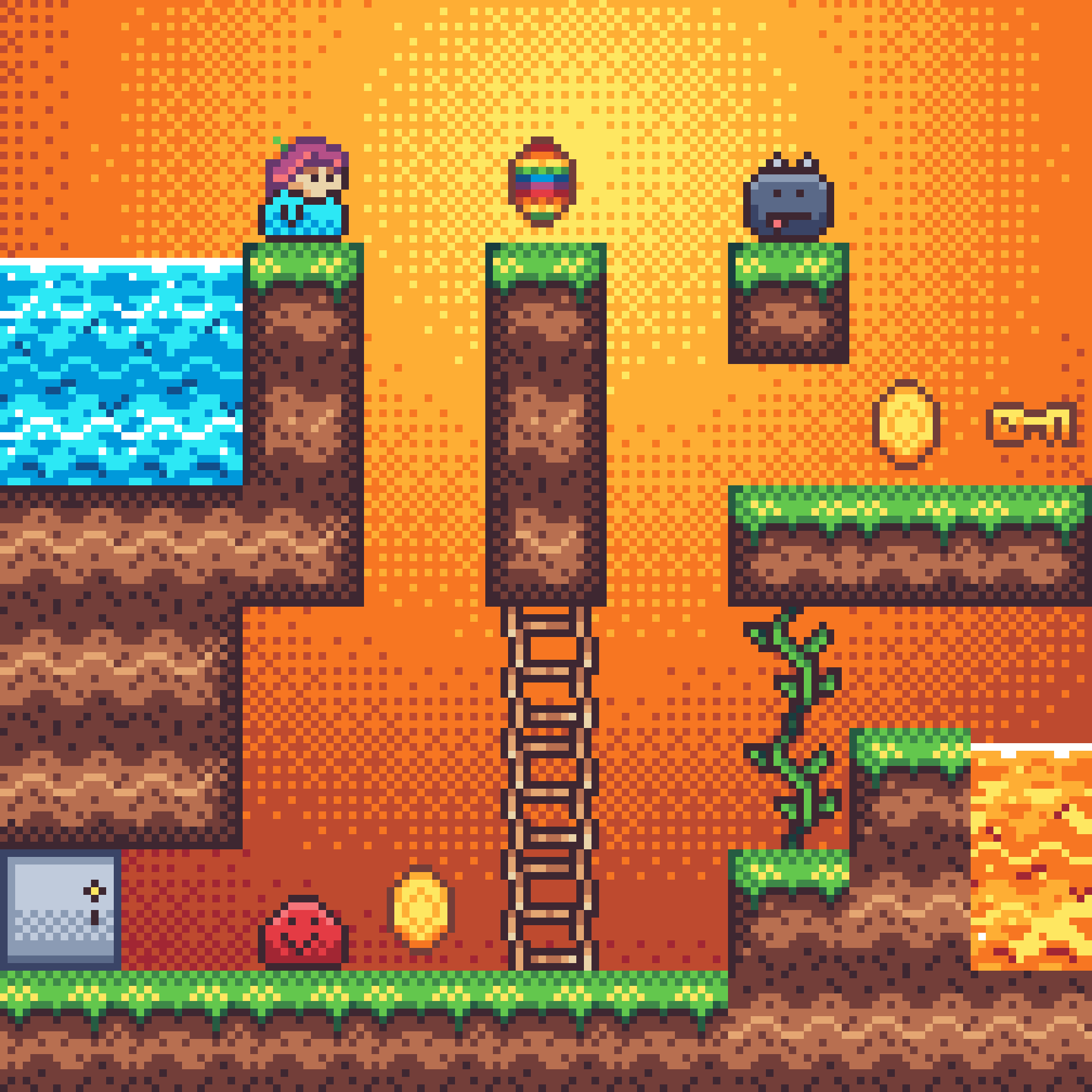 Platformer asset bundle by OtterArt