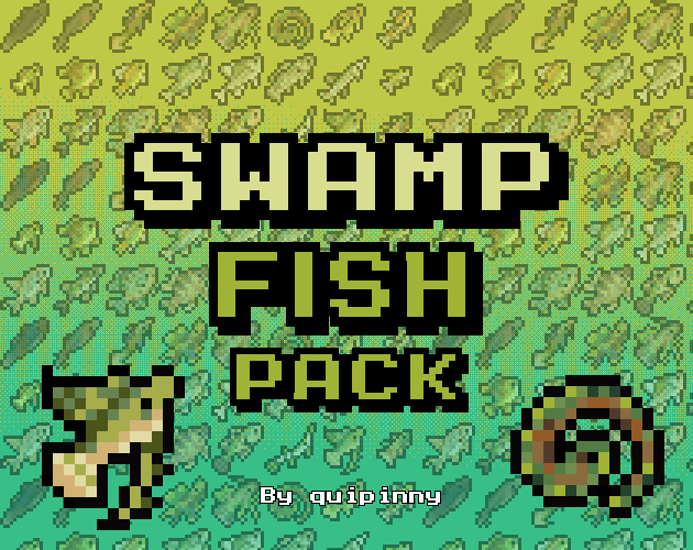 Swamp Fish Pixel Art Pack by quipinny