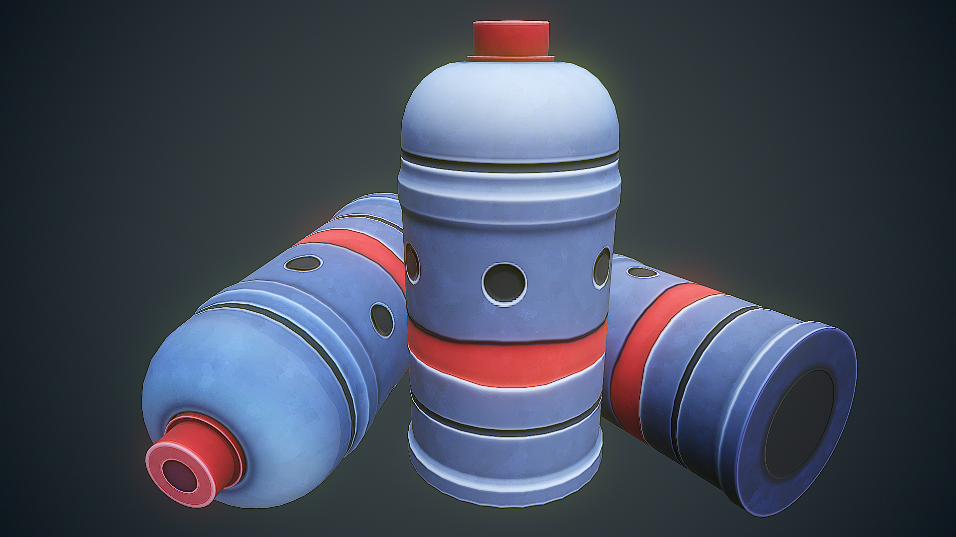 Stylized Sci Fi Smoke Grenade by Egideon