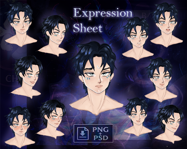 Expression Sheet Pack (v1.0) [by Taj] by Taj_K