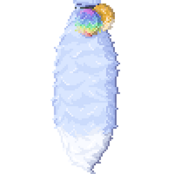 Fluffy Pastel Skyblue Fox Tail by Pixel SharpShine