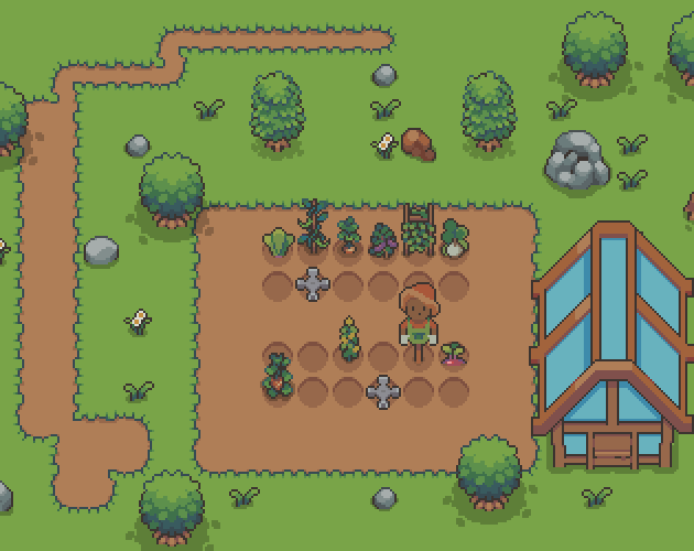 Tiny Town RPG crops by Wabby Wabbo