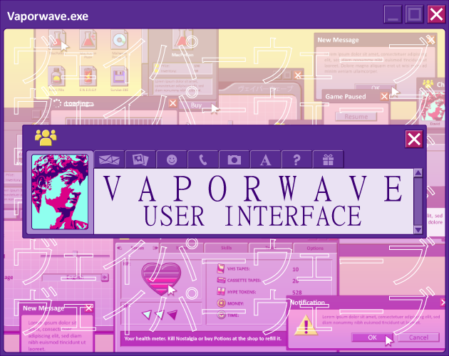 Vaporwave ui by GabrielaTot