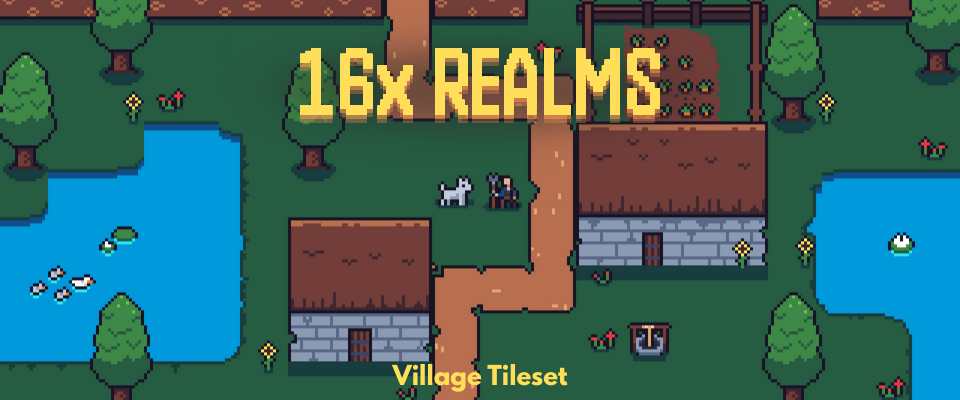 Hamlet Village Tileset - 16x16 by HaggisBytes