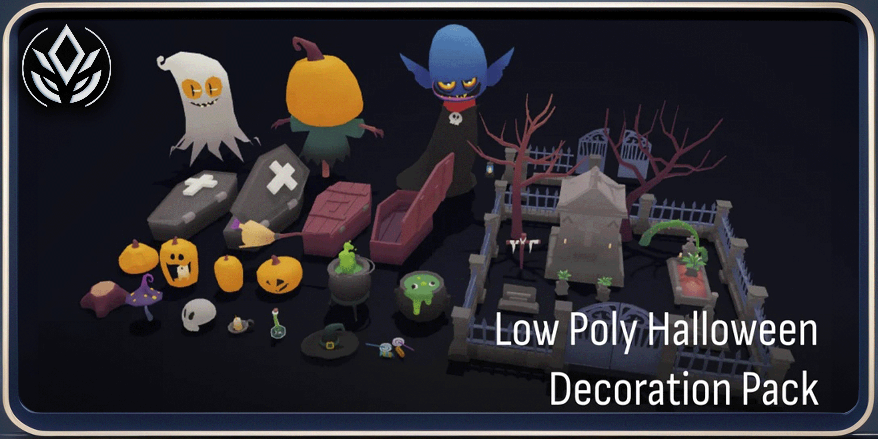 Low Poly Haloween Decoration Pack by Ryvion Studios