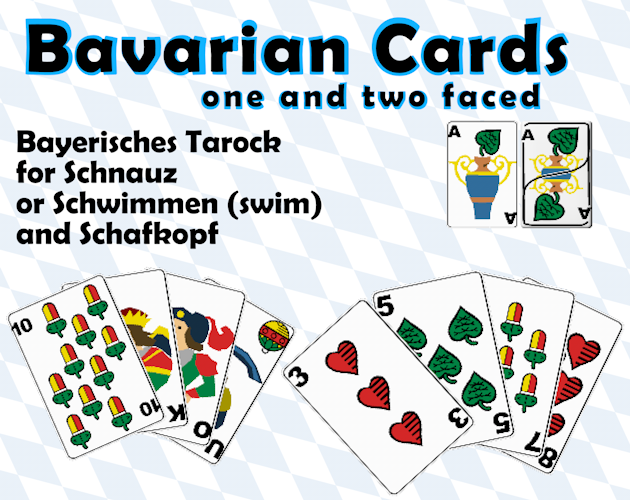 Cards Bavarian Faces for Bayerisches Tarock by The_Real_Black