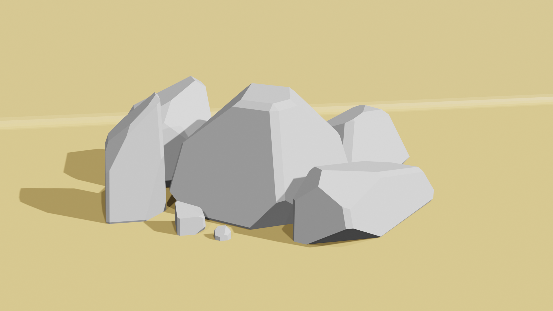 Low Poly Rocks by Ruhig