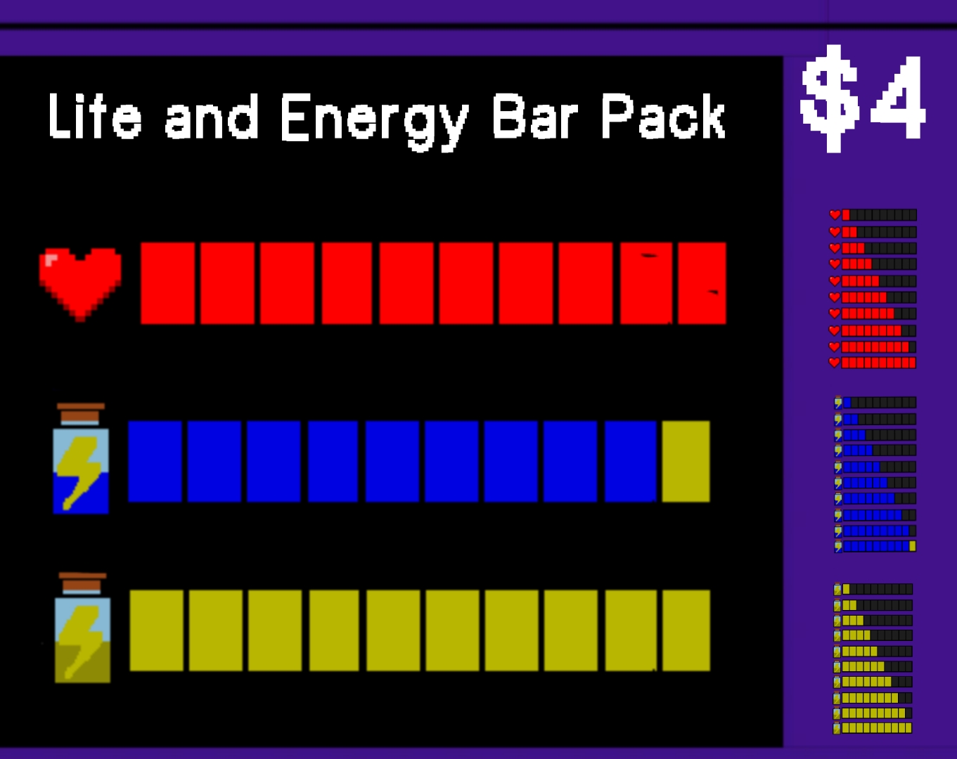 Life and Energy Bar Pack - Release Announcements - itch.io
