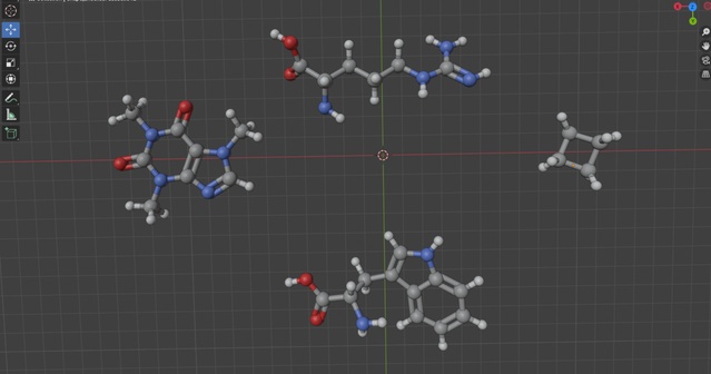 3D lowpoly molecule collection by nomoresquirrel