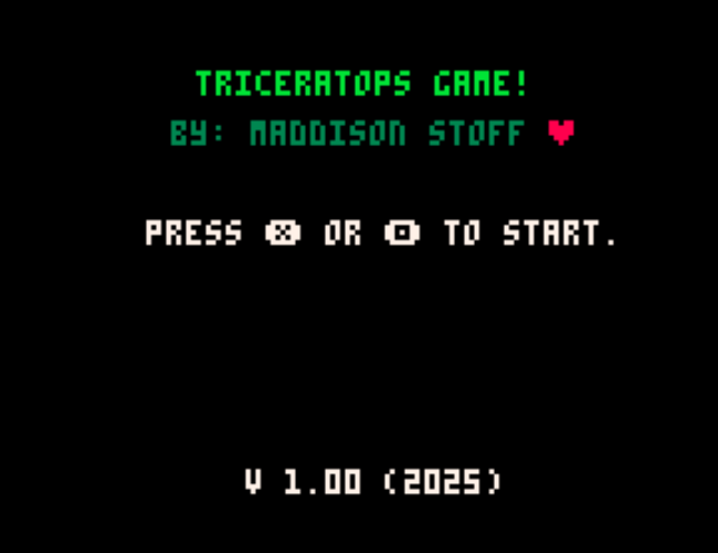 Triceratops Game! by Mx Maddison Stoff