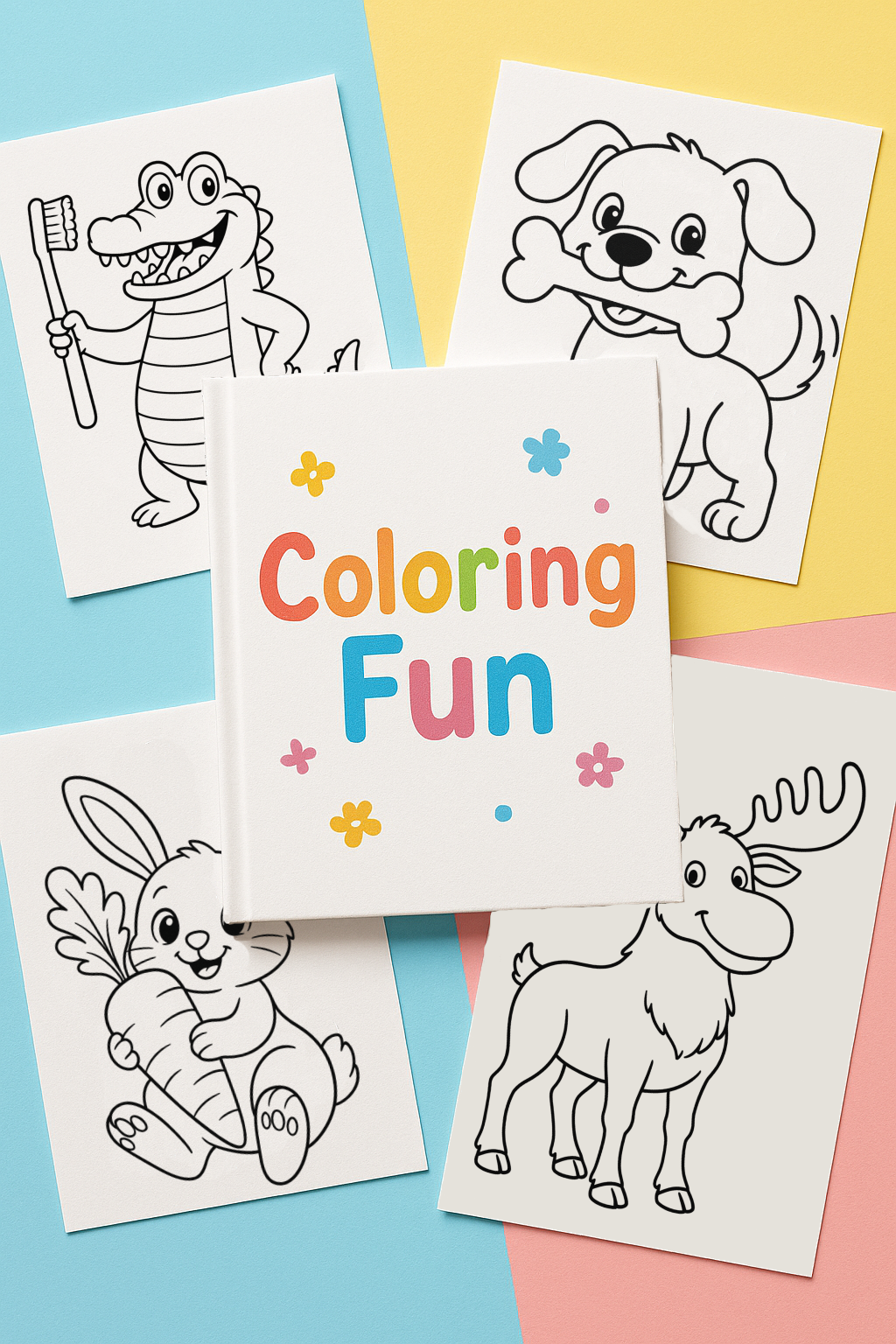 Cute Animal Coloring Pages – 20 Printable Outlines by freno