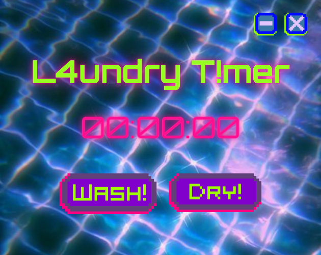 Laundry Timer by 8u88glegum8itch