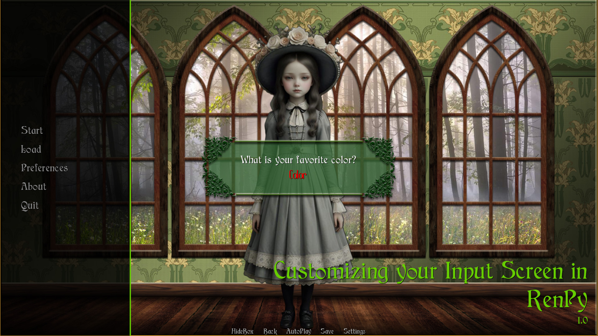 Customizing Your Input Screen In Renpy By Ookami Kasumi