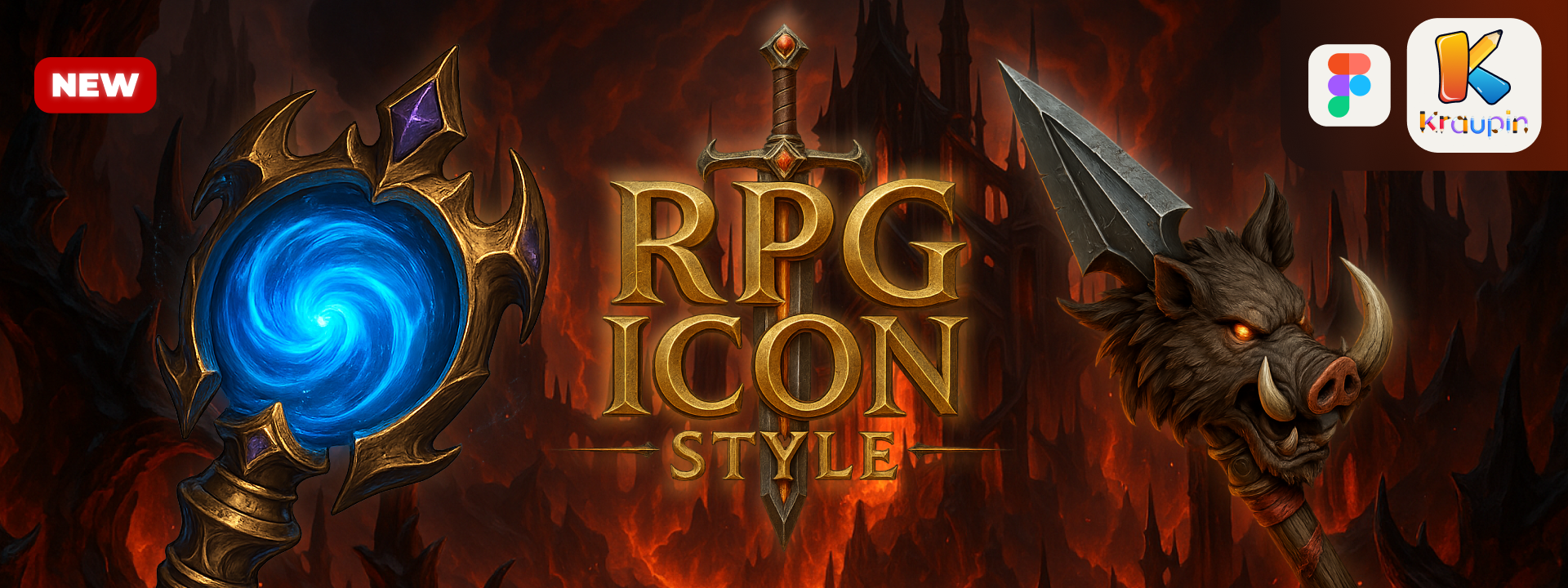RPG ICON STYLE by Kraupin - UI Designer