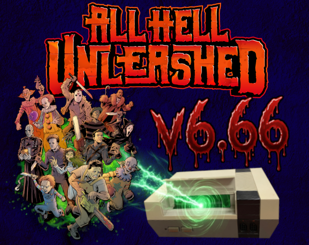 Bloody Disgusting Covers All Hell Unleashed v6.66! - All Hell Unleashed v6.66 (NES) by 8-Bit Slasher