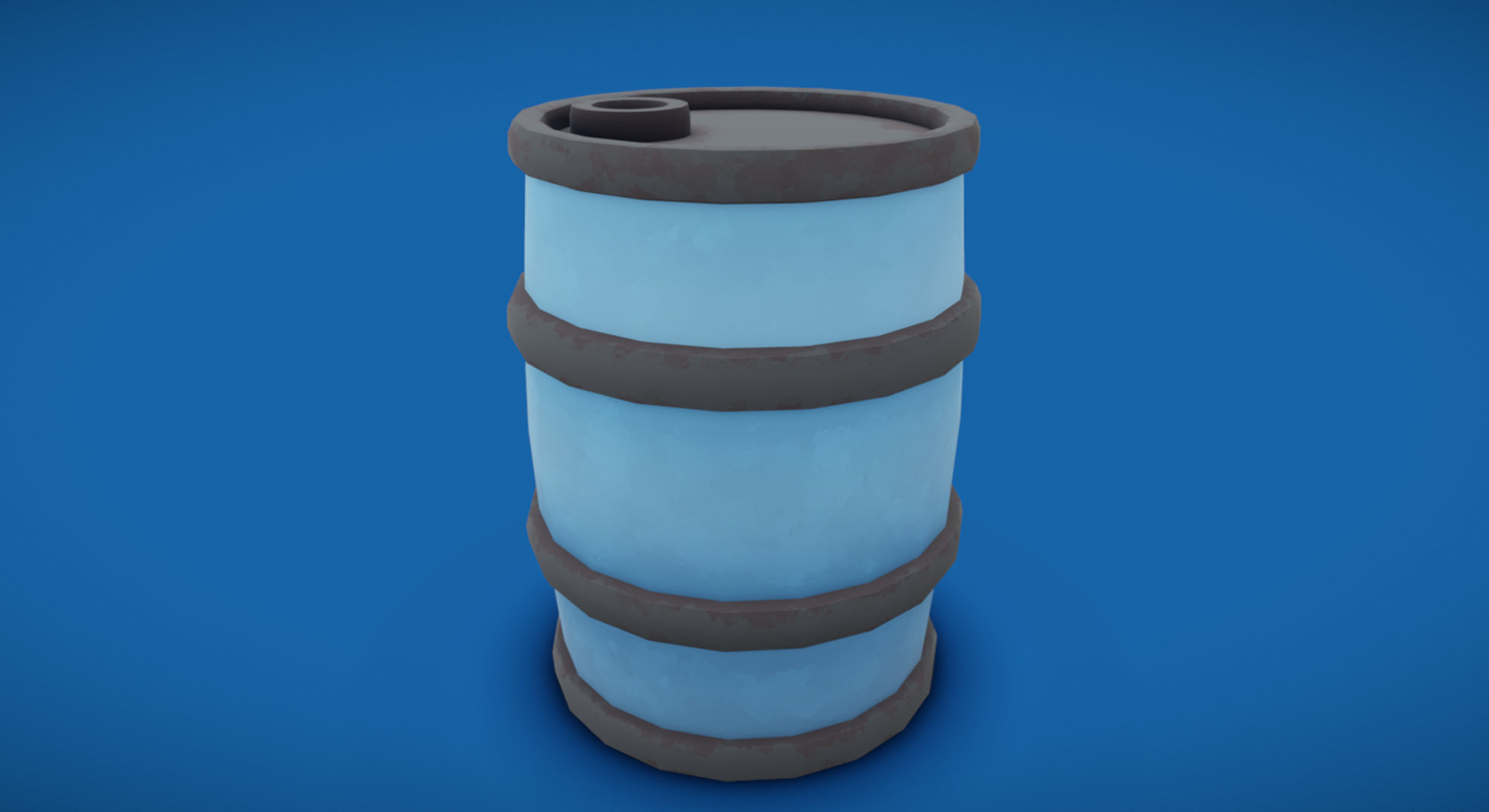 Stylized Water Barrel – Game Ready 3D Prop by HERDETZY