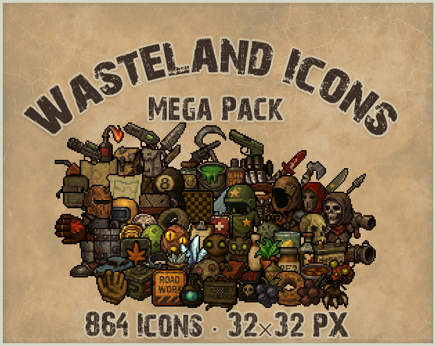 Wasteland Icons - Mega Pack by Hellrhick