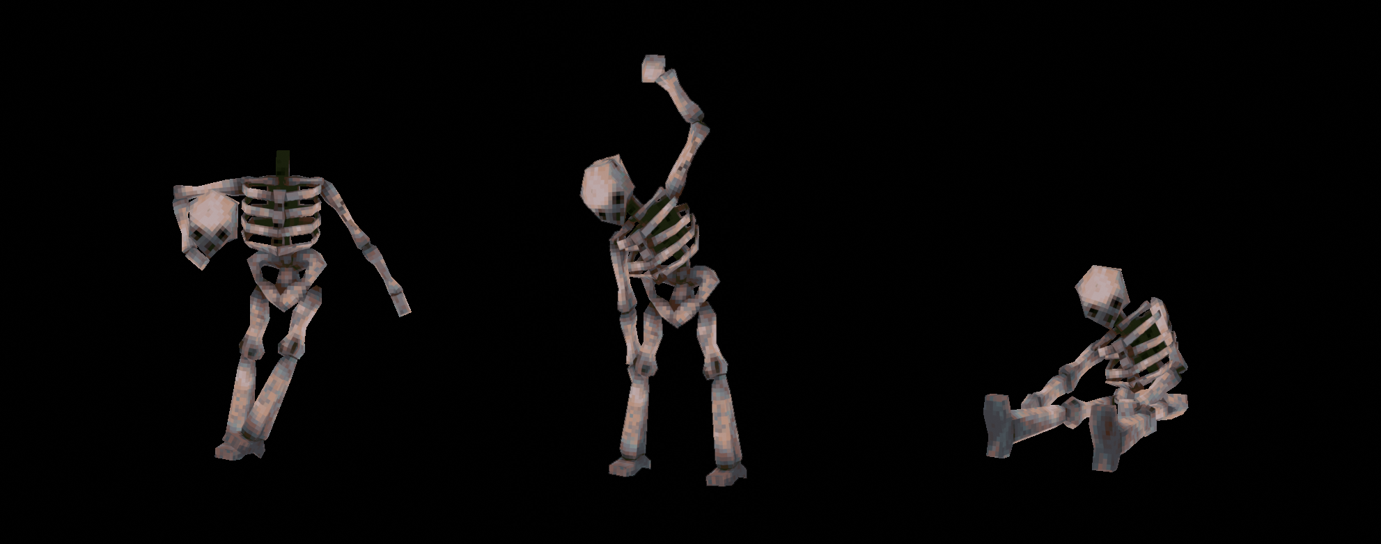 PSX Low Poly Skeleton by Puck