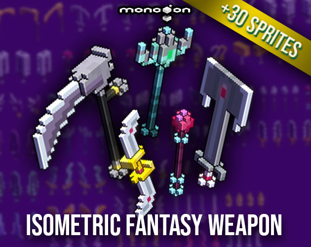 ⚔️ New Asset Pack: Isometric Fantasy Weapons - Isometric Fantasy ...