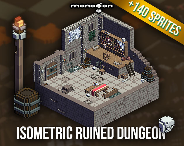 🧱 New Asset Pack: Isometric Ruined Dungeon - Isometric Ruined Dungeon ...