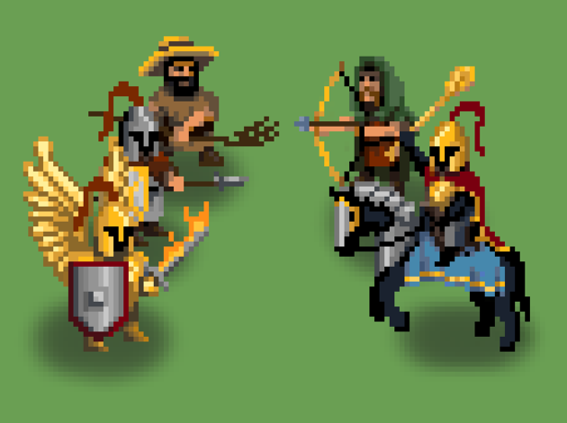 Medieval Warrior Pixel Art