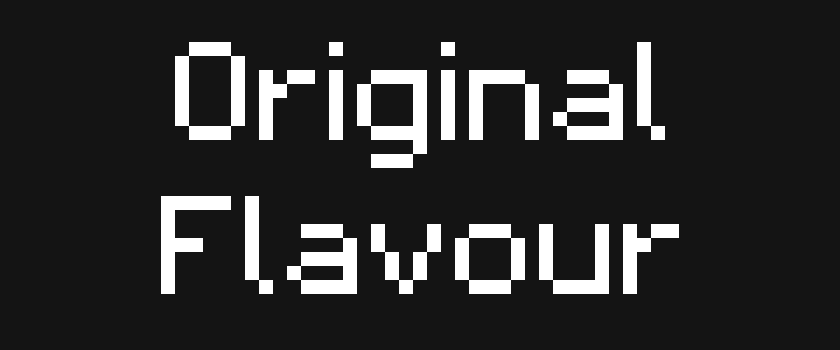 Tiny Spacing Error - Fixed - Original Flavour - Pixel Font by Bragorn