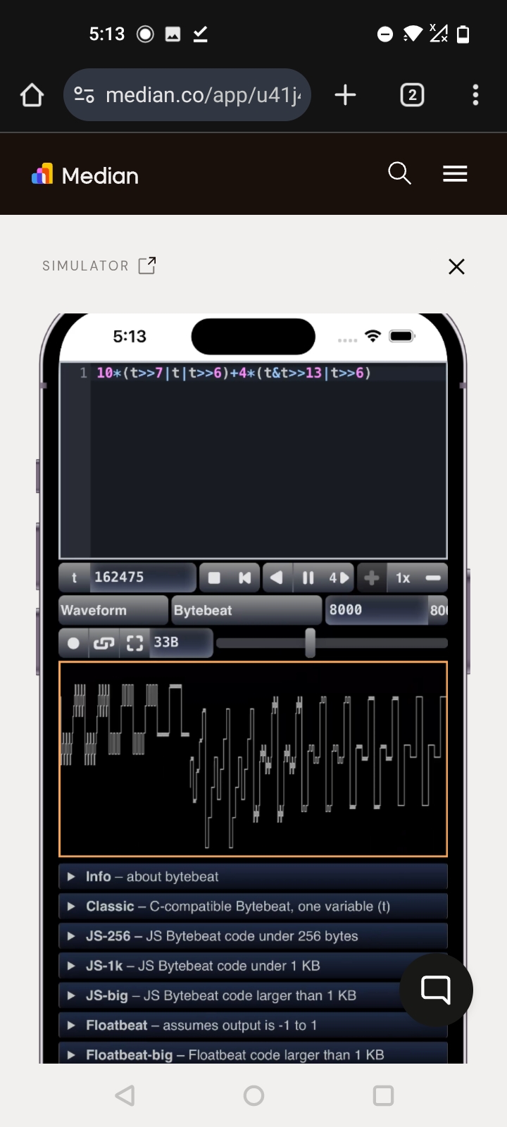 Dollchan - Bytebeat Composer (Unofficial App) by ABANDONED ACCOUNT