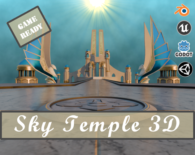 Godspire Citadel - Celestial Ruins Game Environment by Zero