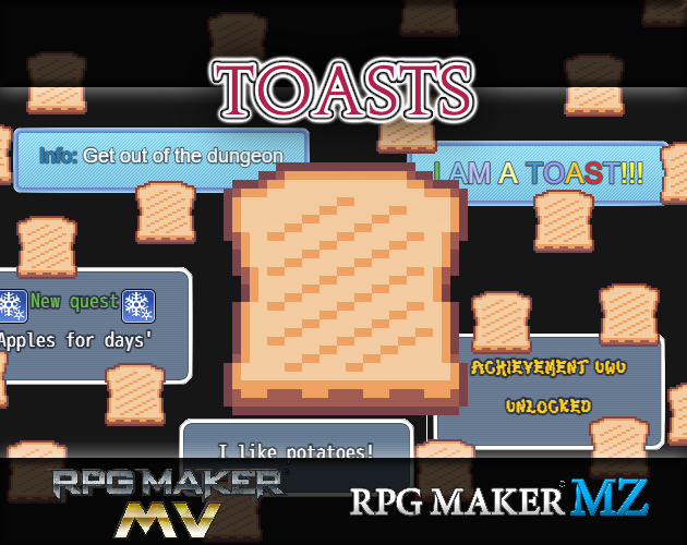 Toasts - Rpg Maker MZ/MV plugin by Lheku Qhukyaru