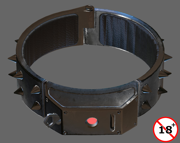 Metallic Spiked Collar (VRC/Resonite) by Dein-Ra