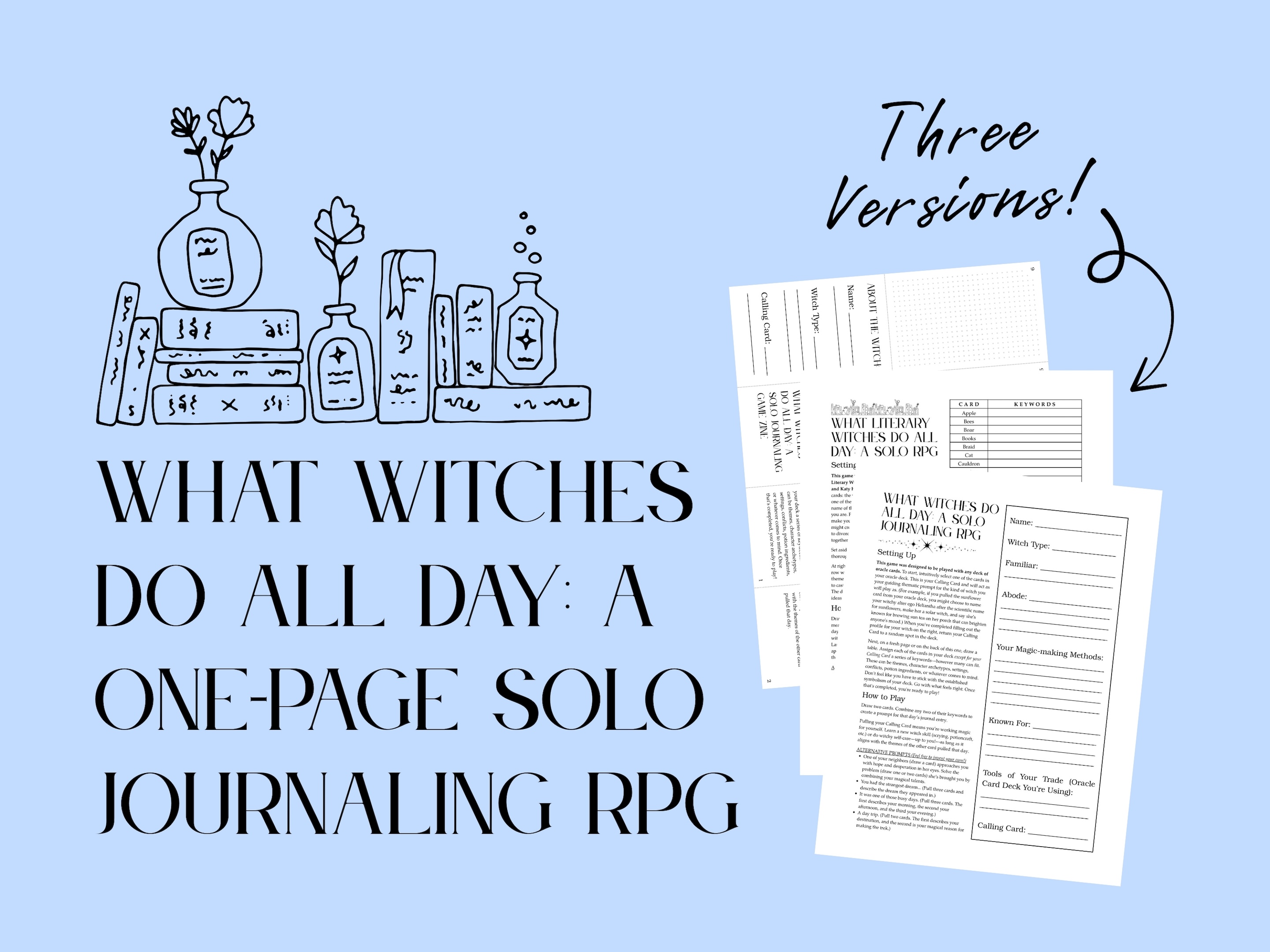 What Witches Do All Day: A Solo Journaling RPG by Megan Fuentes