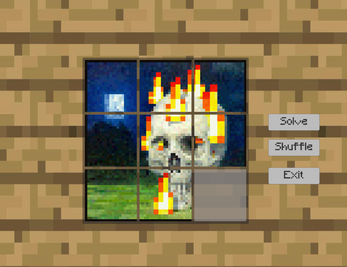 Minecraft 8 Tile Puzzle Game by oreo8u