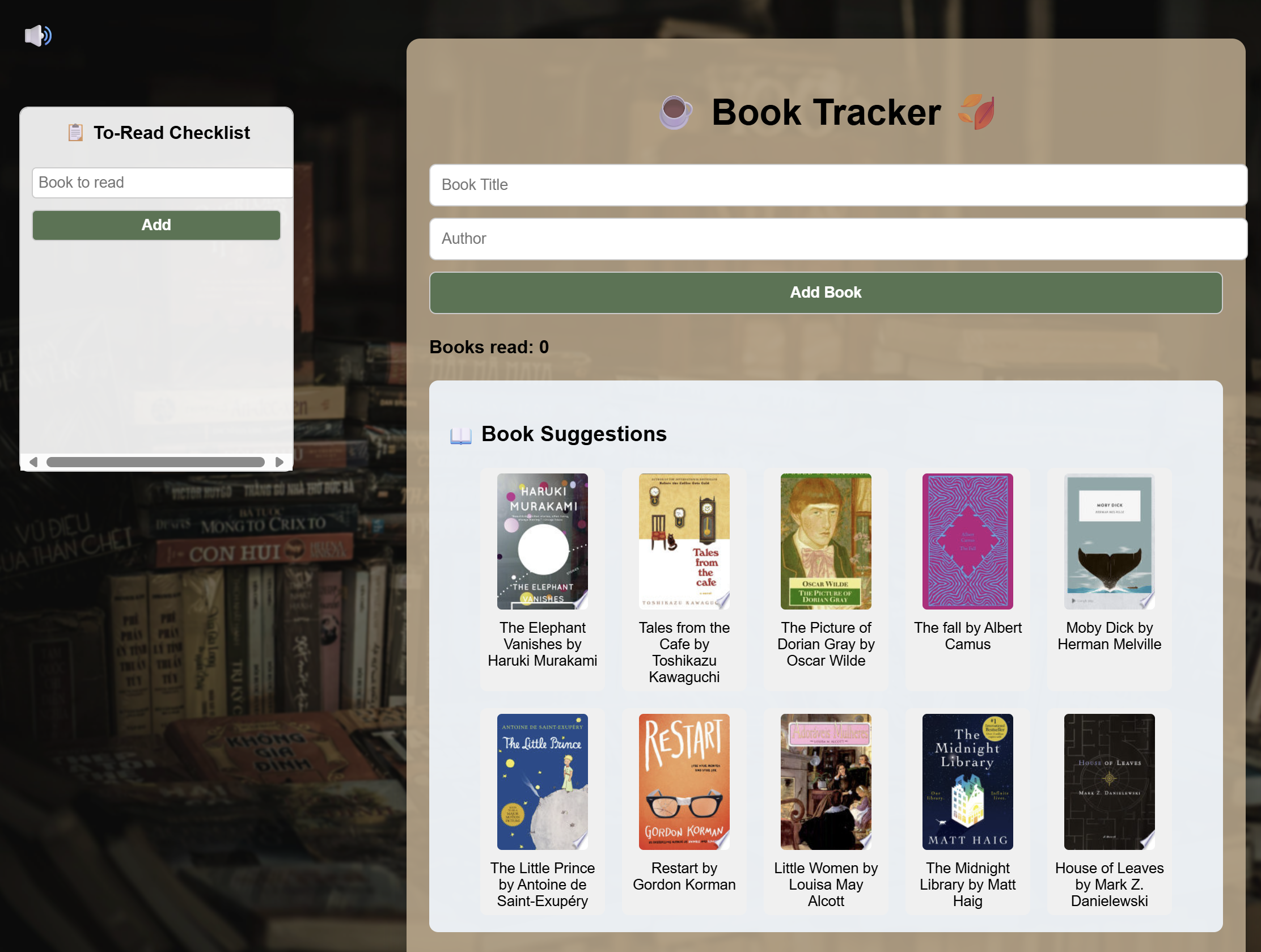 Book Tracker by prof_goofer
