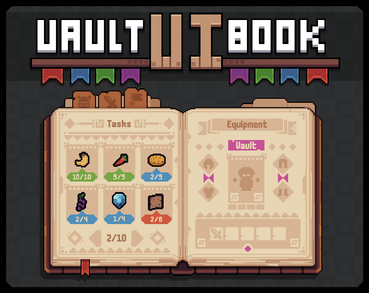 Pixel Vault UI Series | Book UI V1 by Pixel Vault