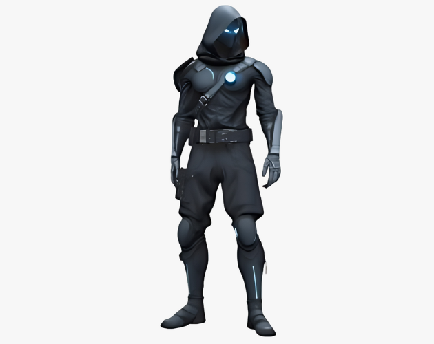 Cyber Ninja Character by LOKALGAMEDEV