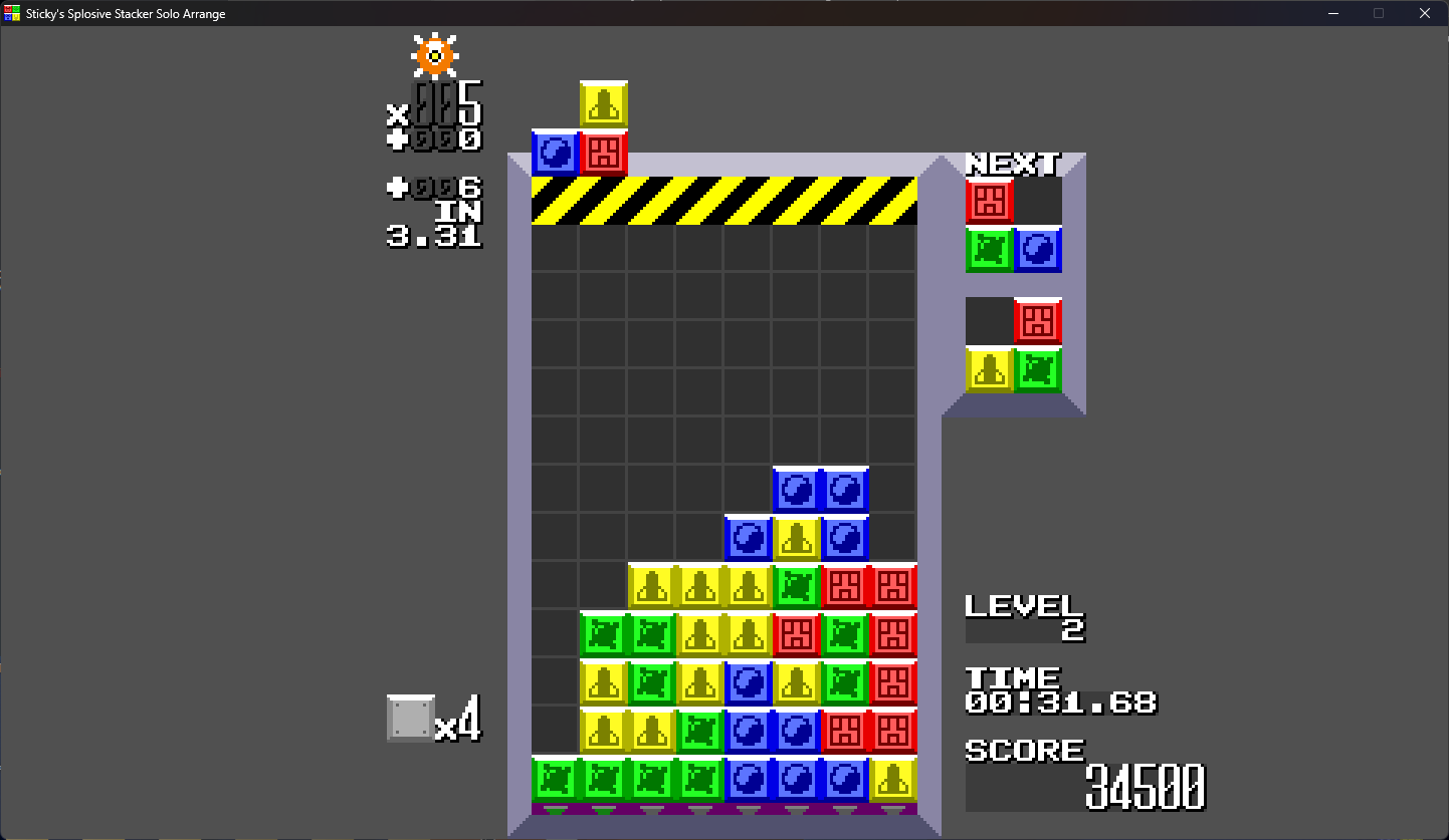 Sticky's Splosive Stacker Solo Arrange by Xx_Henry_xX for Falling Block ...