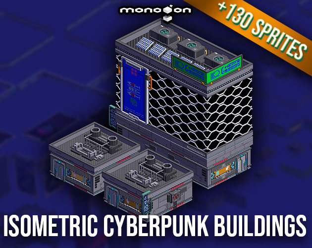 New Asset Pack: Isometric Cyberpunk Buildings - Isometric Cyberpunk ...