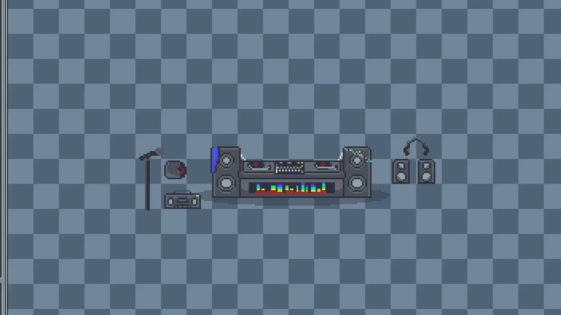 DJ pixel art Set by Leo36