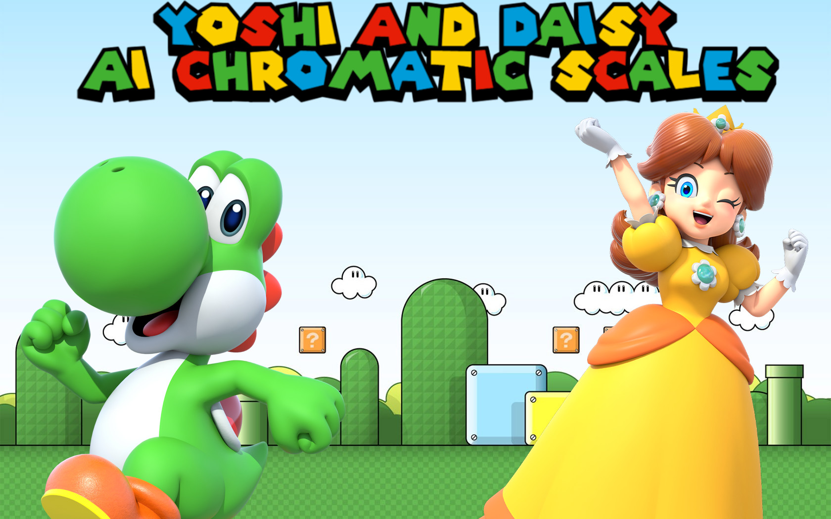 Yoshi And Daisy AI Chromatic Scales by Gacha The Italian Boy