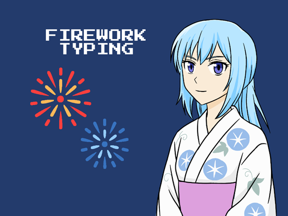 FIREWORK TYPING by Riqoo