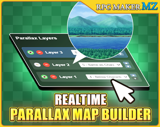 Realtime Parallax Map Builder - RPG Maker MZ Plugin by Sang Hendrix