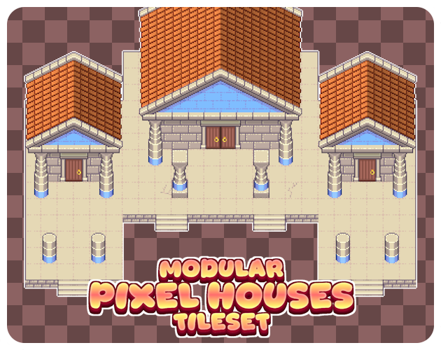 Ancient Greek Buildings 16x16 Tileset by ELV Games