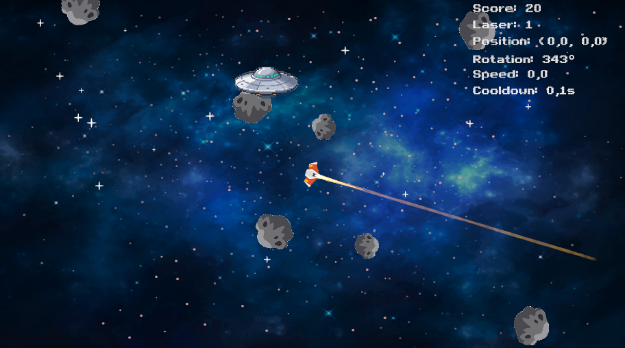 Asteroids Clone By Vodvas