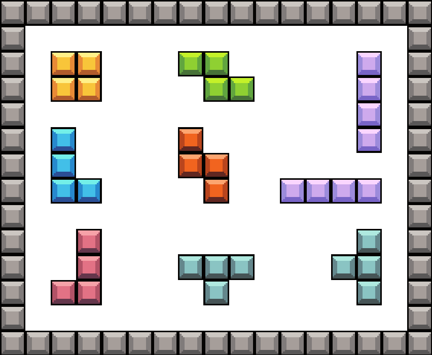 Tetris Pixel Art Tileset by Lambda Games
