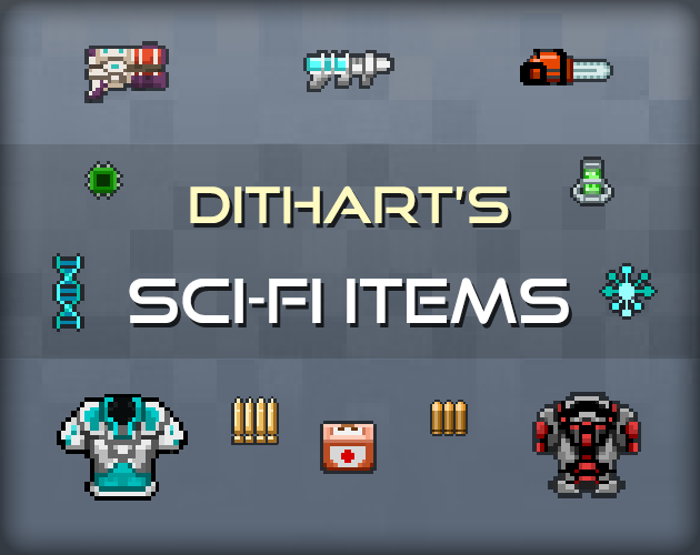 DithArt's Sci-Fi Items by DithArt